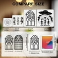 4Pcs 4 Styles PET Hollow Out Drawing Painting Stencils for DIY ...