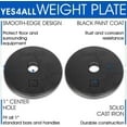 Yes4All 1-inch Cast Iron Weight Plates for Dumbbells – Standard Weight ...