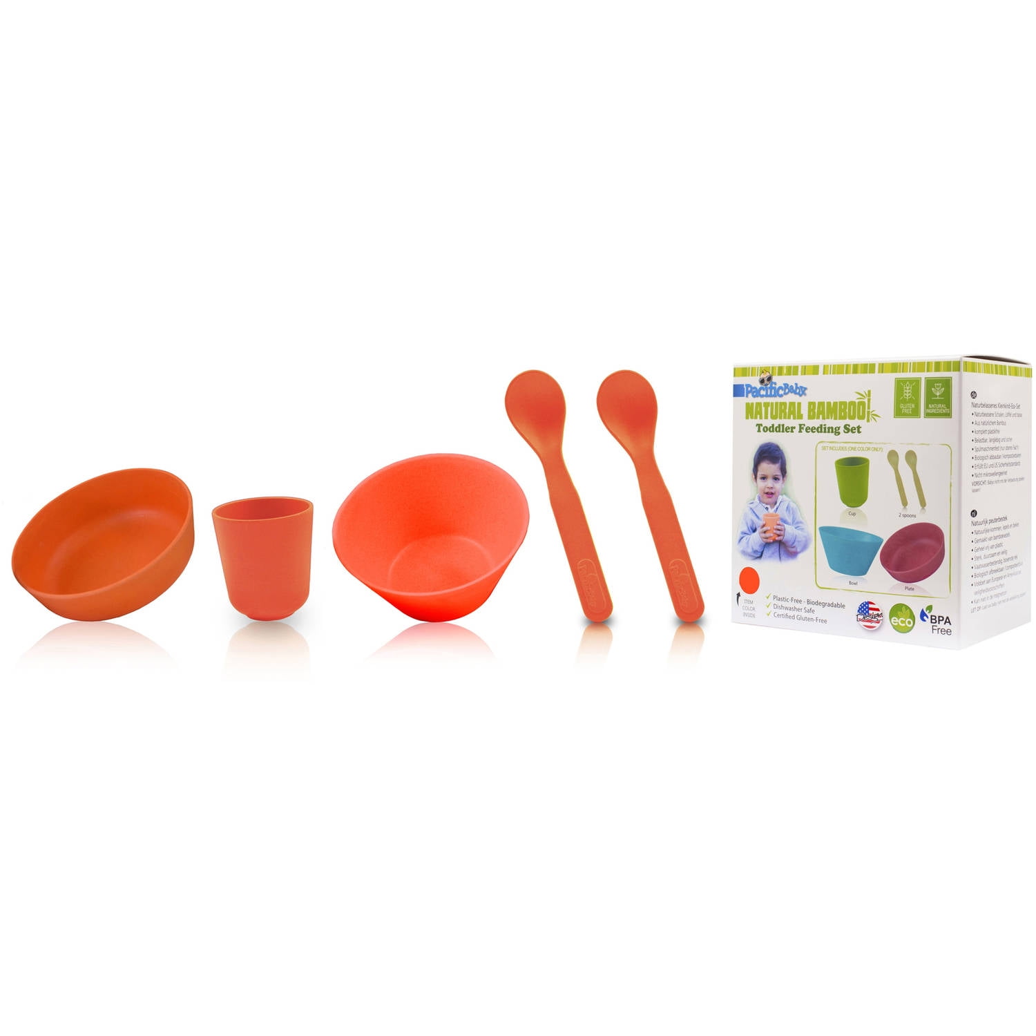 Pacific Baby Bamboo Toddler Feeding Set - Walmart.com