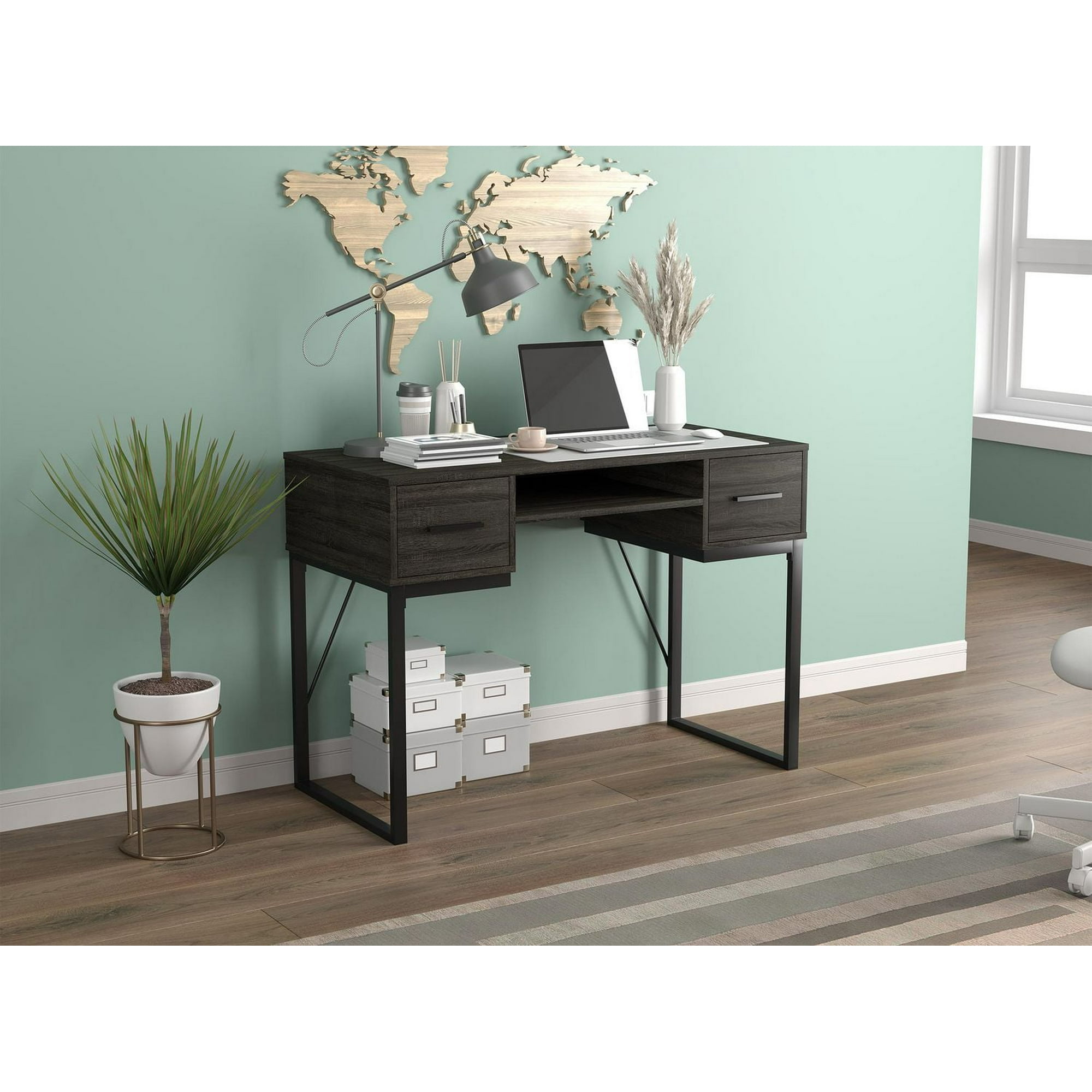 Click here for Safdie & Co. Computer Writing Desk 42.5in Dark Gre... prices