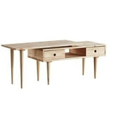 Elegant Coffee Table & Extension Top, Natural - Walmart.com