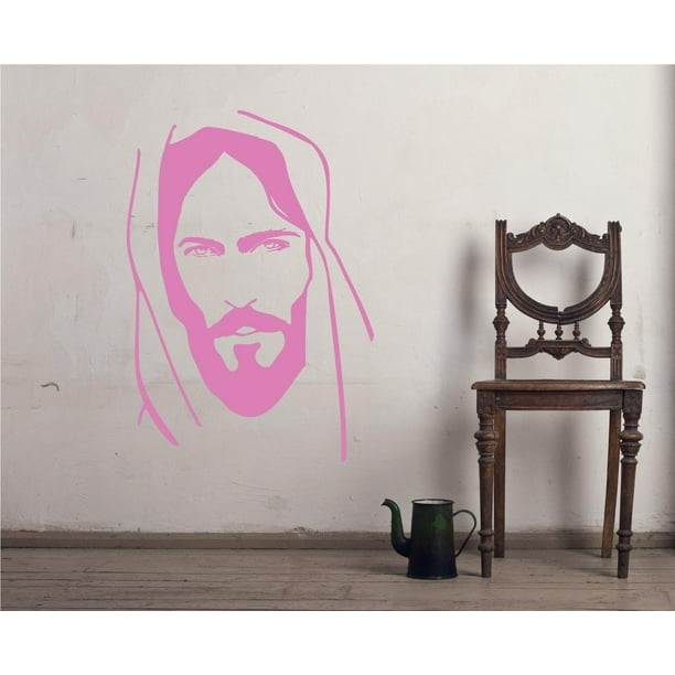Face of Jesus Wall Decal (Bubble Gum, 36" (H) X 25" (W)) - Walmart.ca