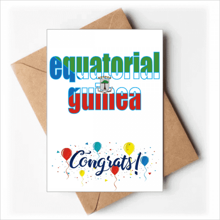 Equatorial Guinea Flag Name Wedding Cards Congratulations Greeting ...