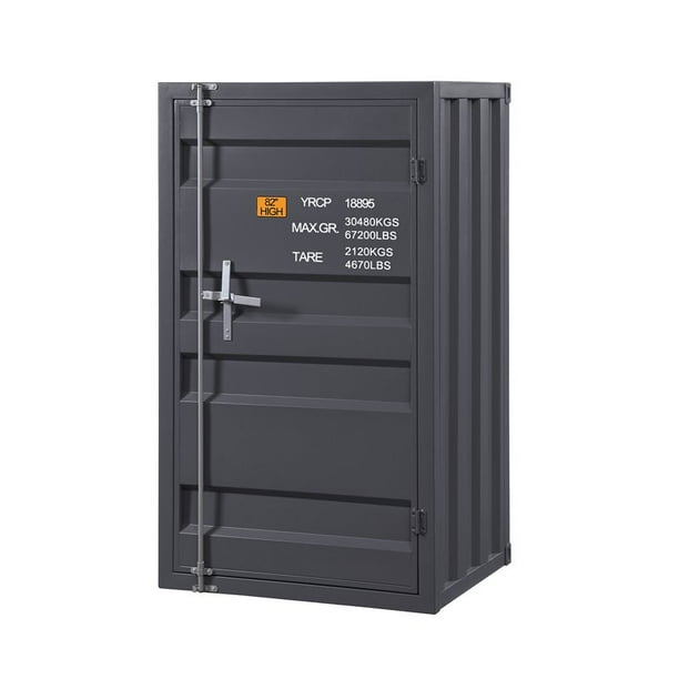 Acme Cargo Container Style Metal Chest with 1 Door, Multiple Colors ...