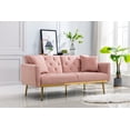 Morden Fort Velvet Upholstered Convertible Sofa Bed, Pink Futon Couch ...