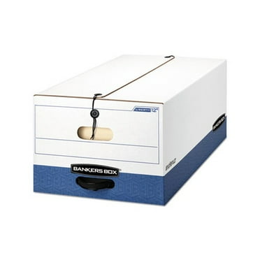 Universal Lift-Off Lid File Storage Box, Letter, Fiberboard, White, 12 ...