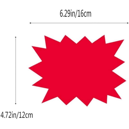 Starburst Sign Cards, 160 Pieces Star Burst Sign,Sale Paper Signs Price ...