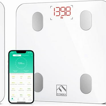 DMI Tempered Glass Digital Bathroom Scale with Large LCD Screen, Auto ...