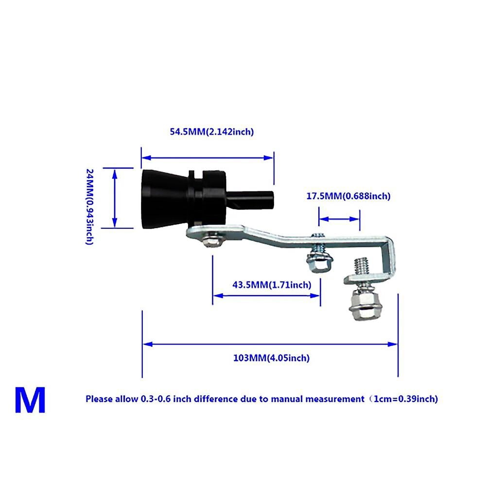 Universal Turbo Exhaust Pipe Whistle Muffler Whistle Exhaust Simulator ...