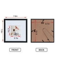 PHAREGE 7 Pack Black Picture Frames 8x8, 4x4 with Mat, Wall Mount ...