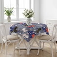 Black Red Pink Goldfish Table Cloth 60x60in, Waterproof Square ...