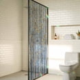 Abstract Forest Birch Tree Gold Leaves Window Privacy Film, Rainbow ...