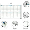 "X BOARD Large Office Planner, 36"" x 24"" Magnetic Dry Erase Calendar ...
