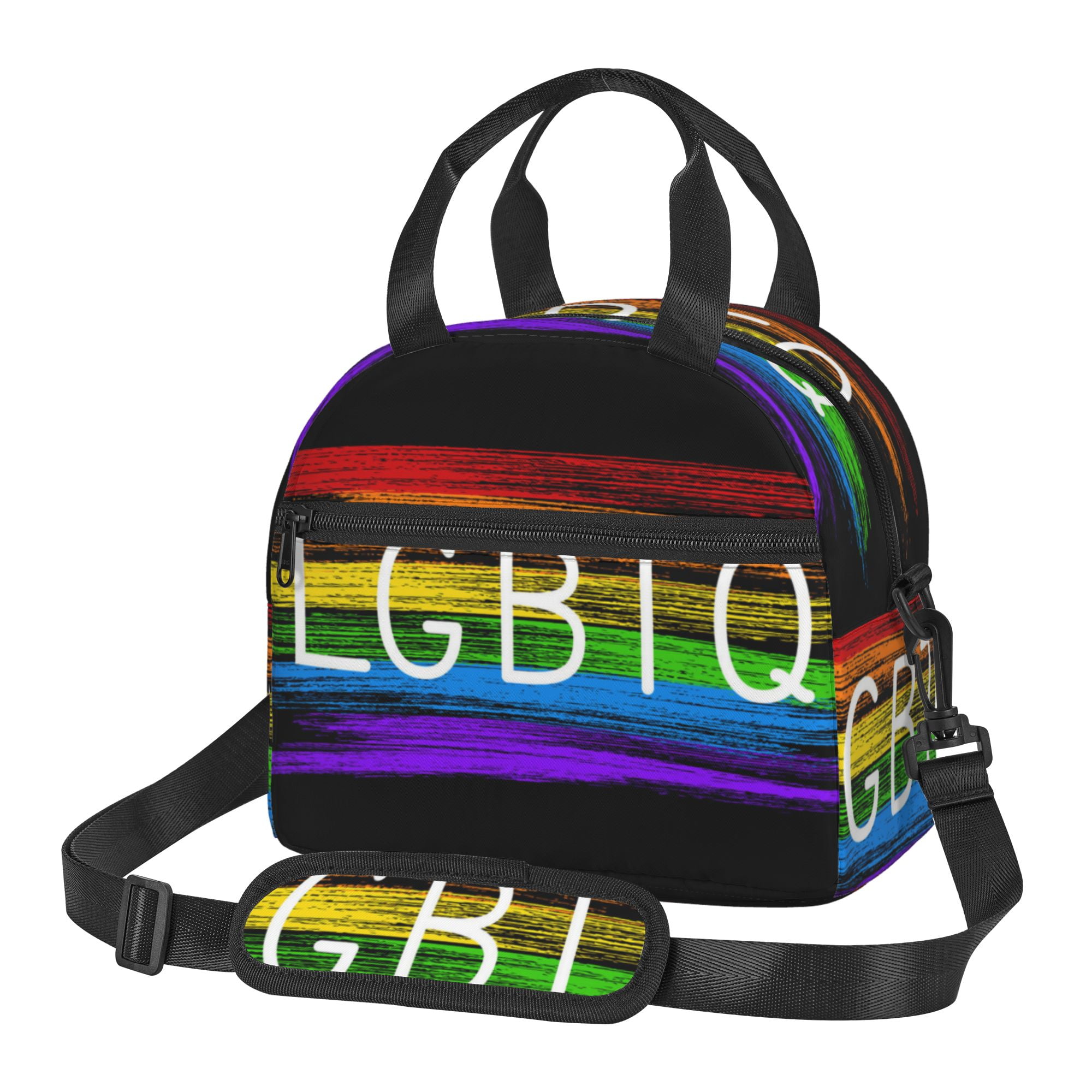 DouZhe Lunch Bags for Women and Men, Rainbow LGBTQ Prints Reusable ...
