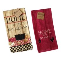 Kay Dee Designs Home Sweet Home Farmhouse Terry Kitchen Towels, Set of ...