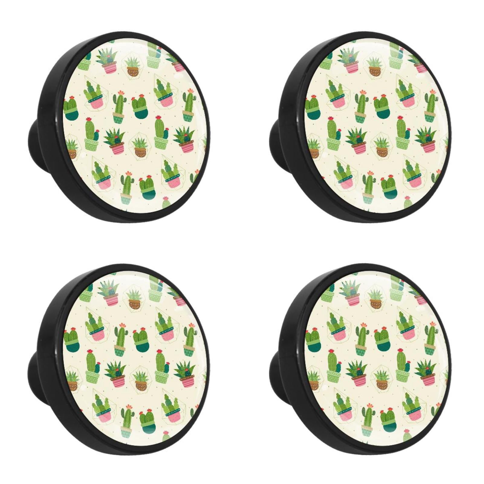 4 Pcs Cactus Knobs for Kitchen Cabinet Cupboard Dresser Bookcase Drawer ...