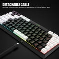7KEYS TKL Mini Keyboard, With Wired USB-C Detachable Cable, RGB ...