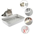 Yangbaga Stainless Steel Pet Litter Box, Odor Control, Non-Stick, Easy ...