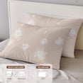 4 Piece Duvet Cover Set Twin, Classic Flower Abstract Leaf Soft ...