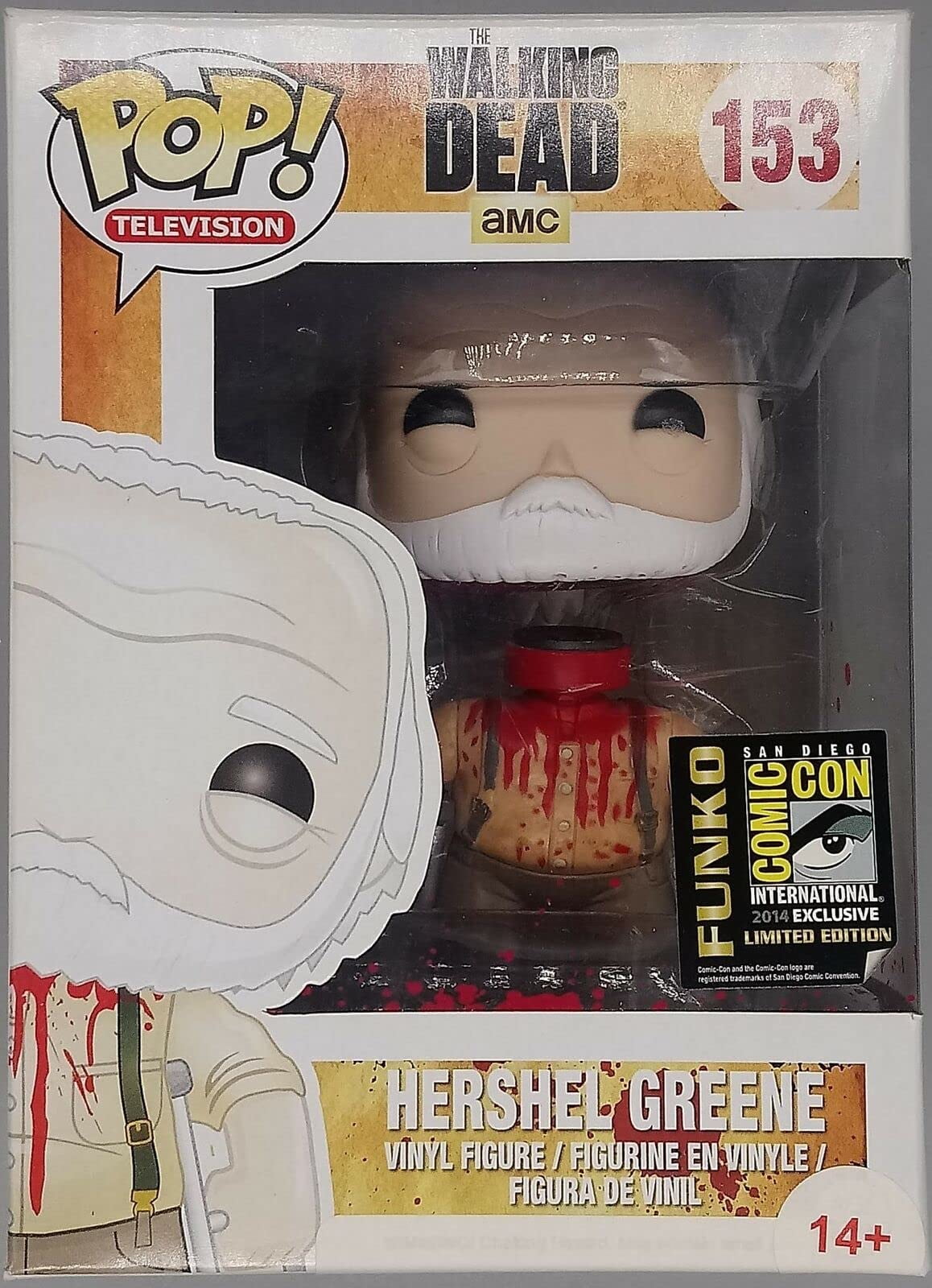 Funko Pop The Walking Dead 2014 SDCC Exclusive Bloody Headless Hershel ...