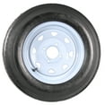 Pre-Mounted 2-Pack Trailer Tires & Rims 5.30-12 4 Lug Wheel White Spoke ...