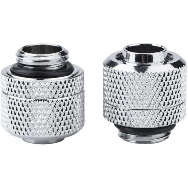 2Pcs G1/4 PC Tube Connector, Quick Twist G1/4 Thread Flexible Tube ...