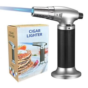 Torch Lighters, Butane Refillable Jet Flame Torch Lighter, Kitchen Cooking Torch with Lock ...