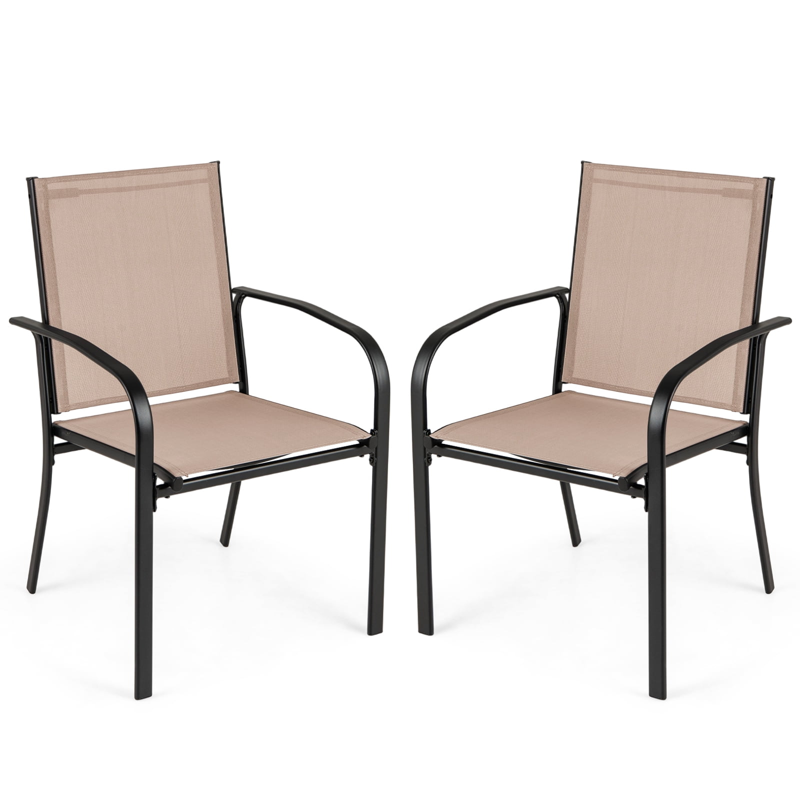 Click here for Gymax Outdoor Dining Chairs Set Of 2 W/ Breathable... prices