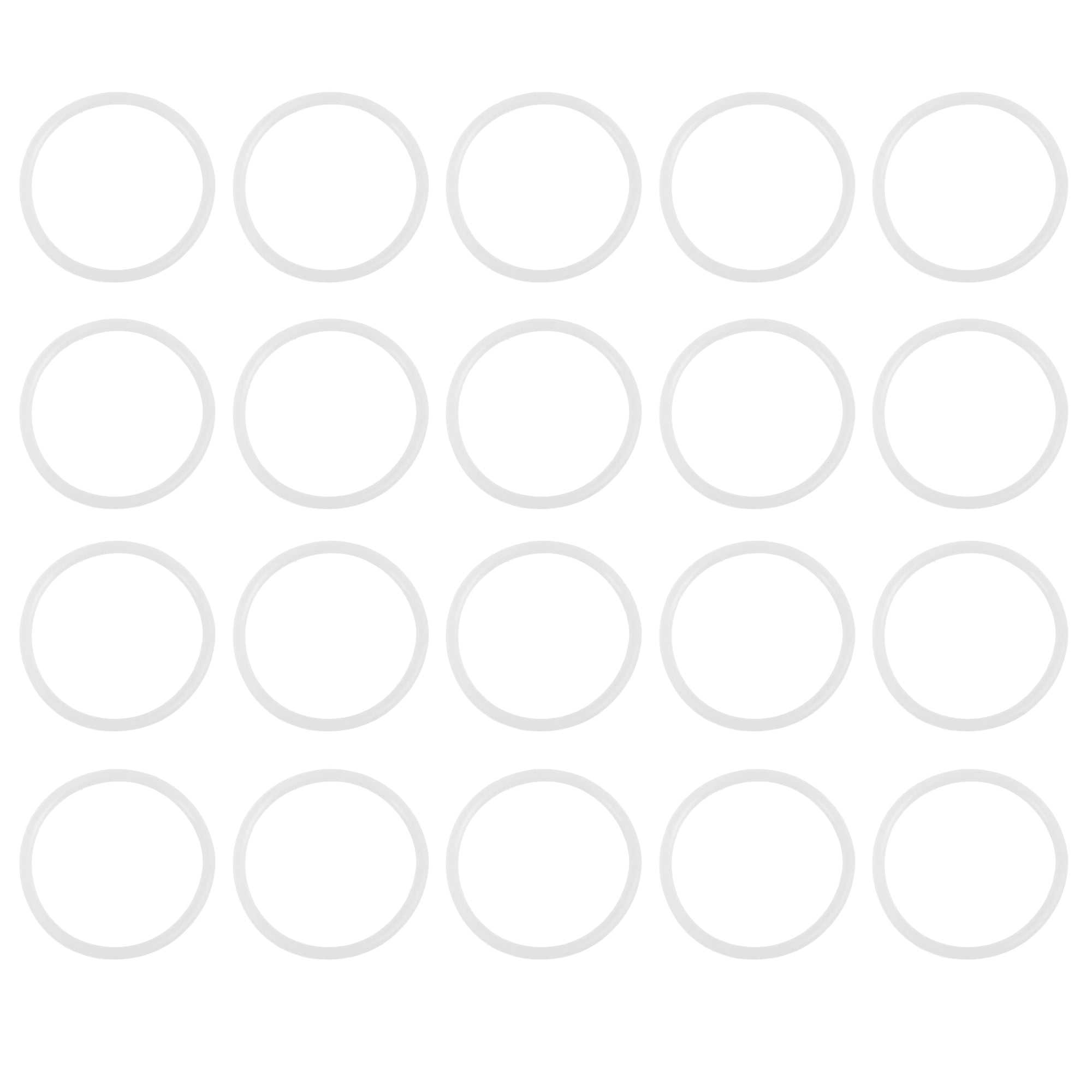 Click here for Unique Bargains 20pcs White Universal Silicone O-R... prices