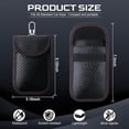 2-Pack Faraday Key Fob Protector, 3.15"X5.12" Double-Layer Carbon Fiber ...
