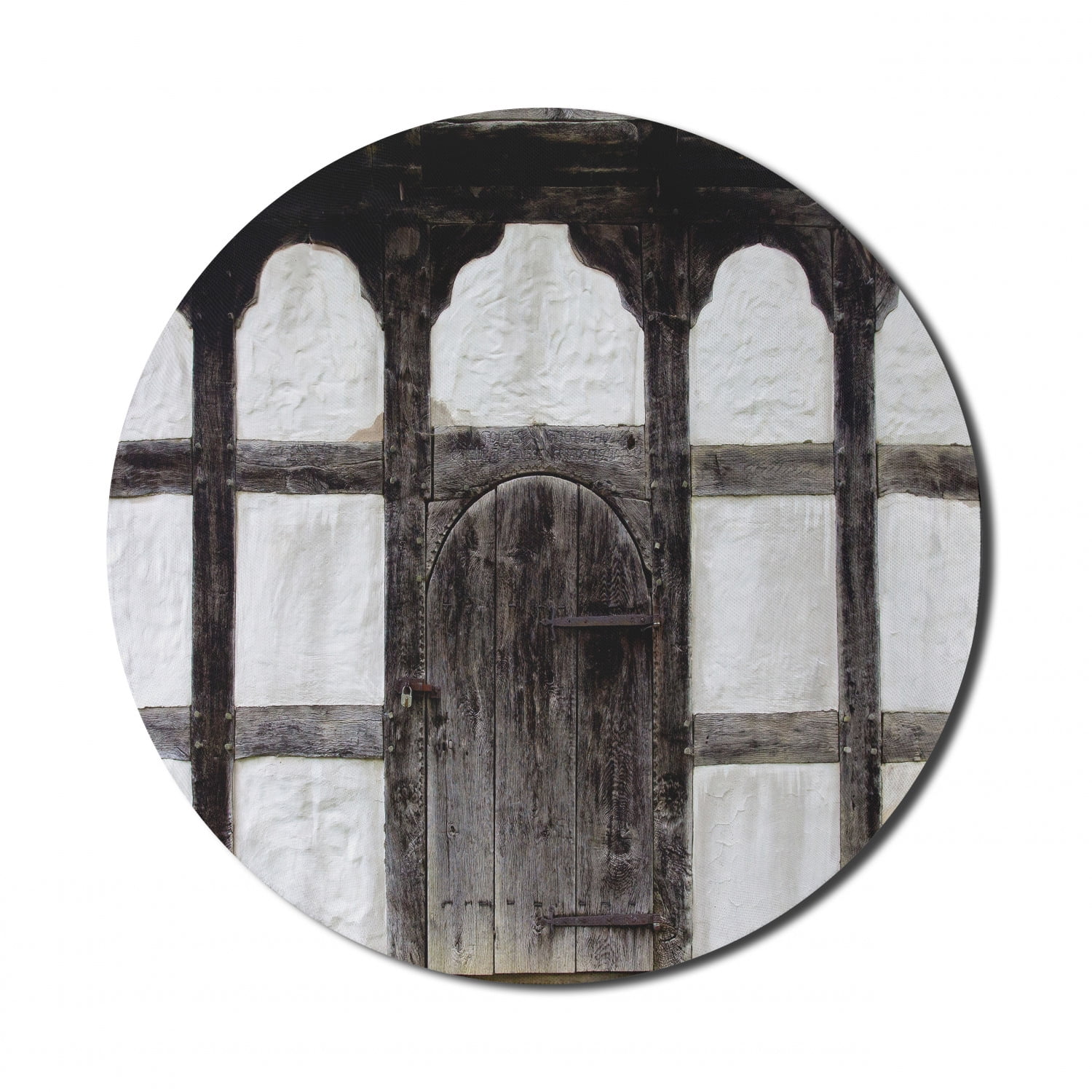 Shutters Mouse Pad for Computers, Old Door of the Farmhouse Facade ...