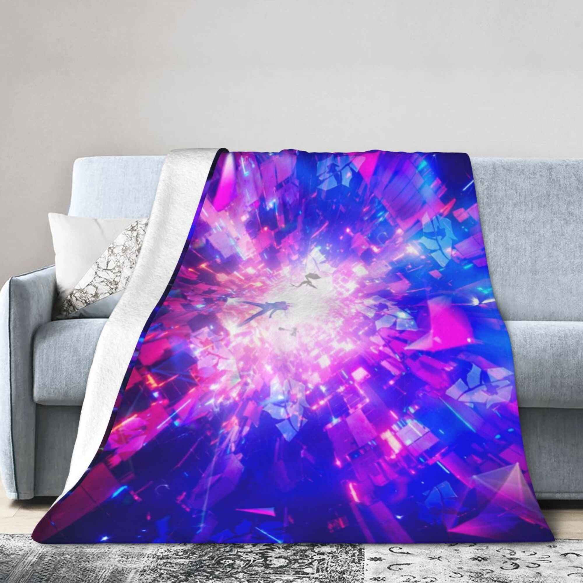 DouZhe Ultra-Soft Micro Fleece Lightweight Flannel Bed Blanket, Future ...
