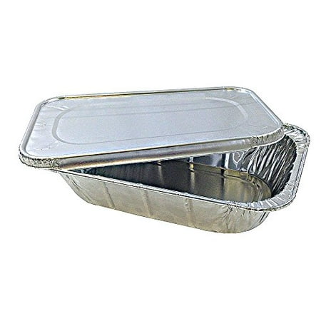 Quarter-Size Aluminum Foil Steam Table Pan with Lid - Disposable Food ...
