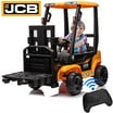 JCB 2 in 1 Kids Ride on Car Excavator & Bulldozer,Wisairt 12 V Battery ...