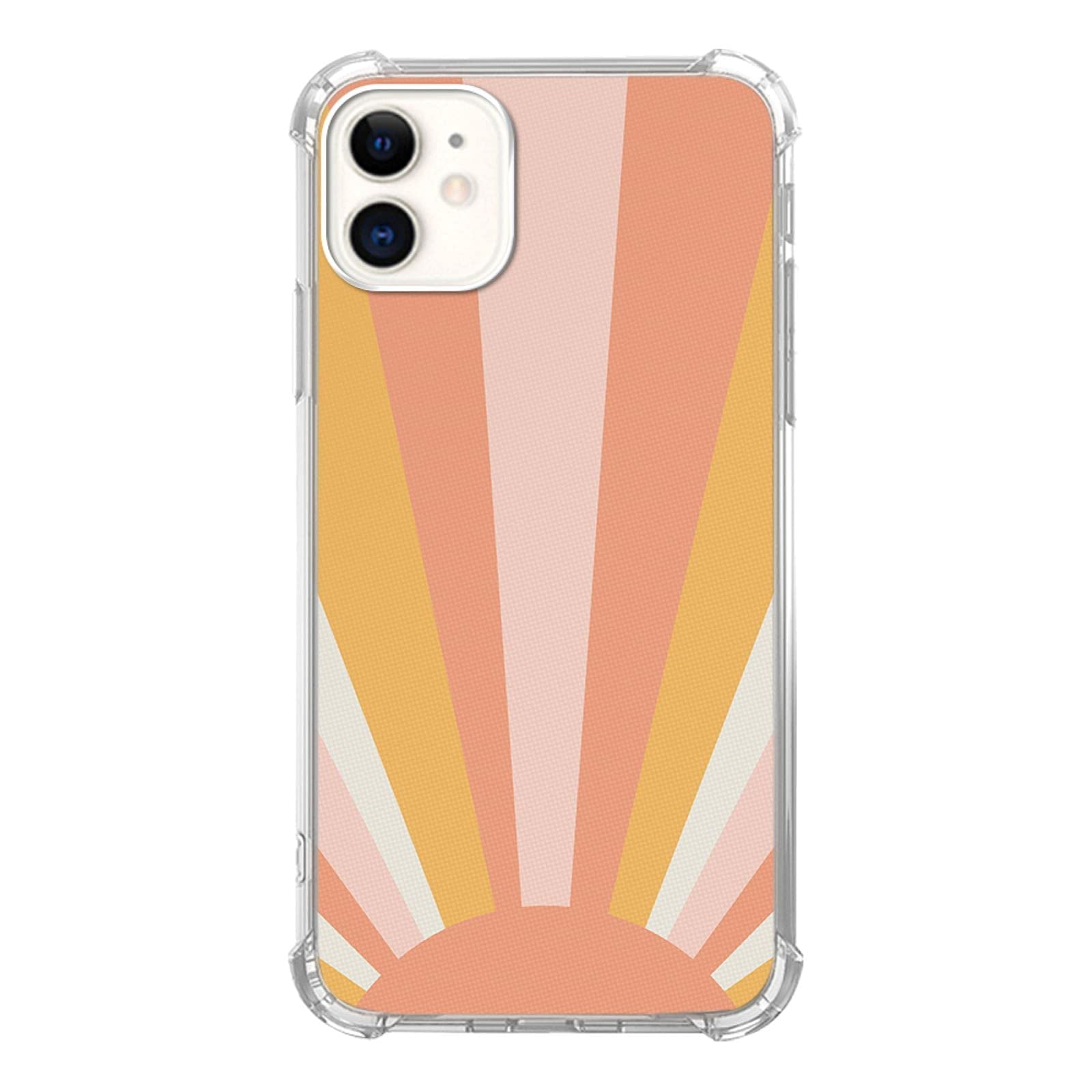 Retro Sun Case Compatible with iPhone 14 Pro Max,Unique Art Design TPU Bumper Cover Case ...