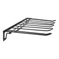 BESTYASH Foldable Wall Mounted Boot Rack Black Metal Shoe Holder for ...
