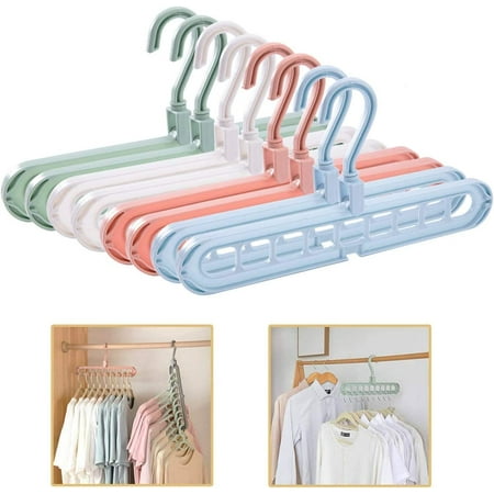Pieces Space Saving Clothes Hangers, Multi Hanger Organizer for Stable ...