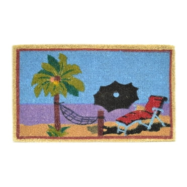 Imports Decor Inc Rectangular Skid Free Coir Christmas Doormat with ...