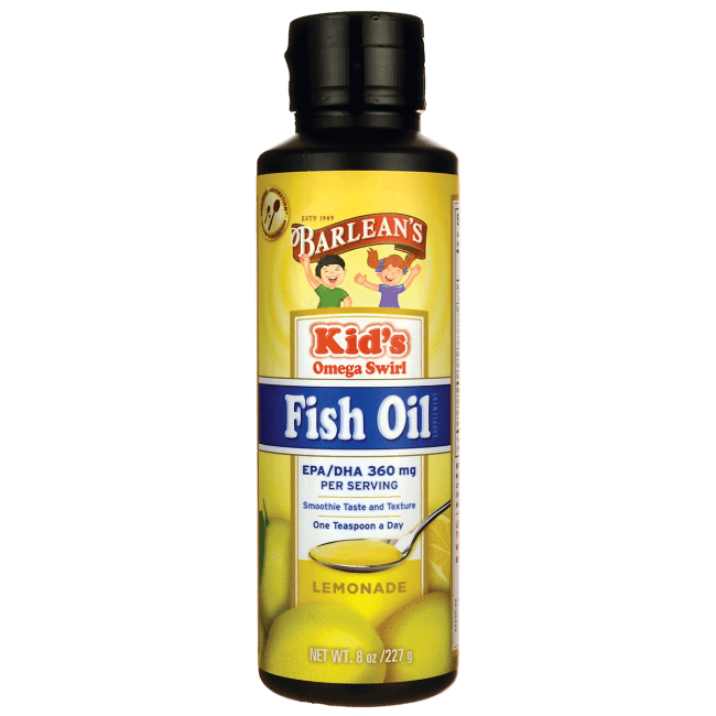 Barleans Organic Oils Barleans Kid's Omega Swirl Fish Oil, 8 oz ...