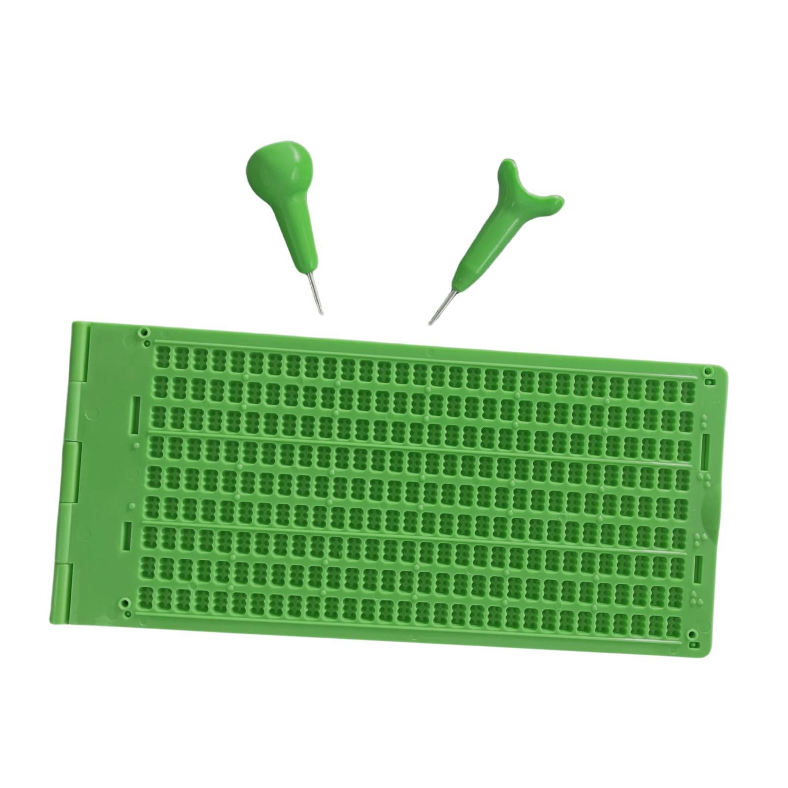 Pizarra de escritura en braille, kit de pizarra y lápiz braille ...