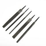 5Pc 6 Inch Industrial Steel Files Set Flat/Round/Half Round/Triangle ...