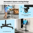 Gymax Mobile TV Stand for 32''-75'' LCD LED Flat Screen TVs up to 110 ...