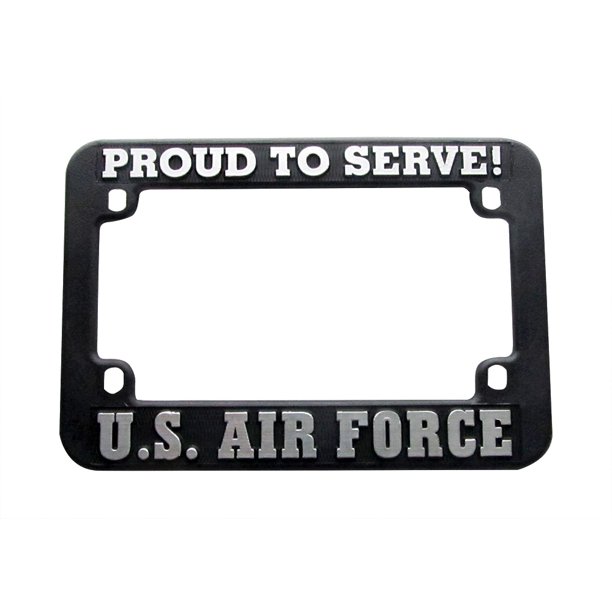 U.S. Air Force PROUD TO SERVE Motorcycle License Plate Frame - Walmart ...