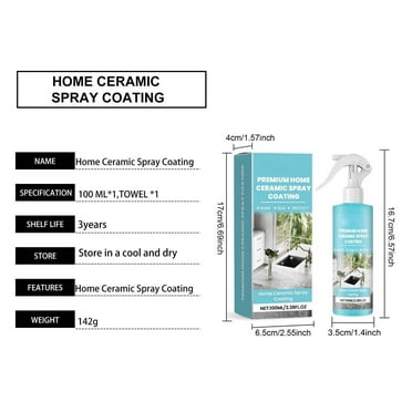 Home Ceramic Coating Spray Kit - Shine, Seal & Protect Kitchen & Bath ...