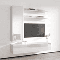 Walmart Wall Mounted Entertainment Center Fly H, White, H1 with TV ...