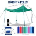 Beach Tent Sun Shelter, Easy Pop Up Beach Canopy Shade, Portable ...