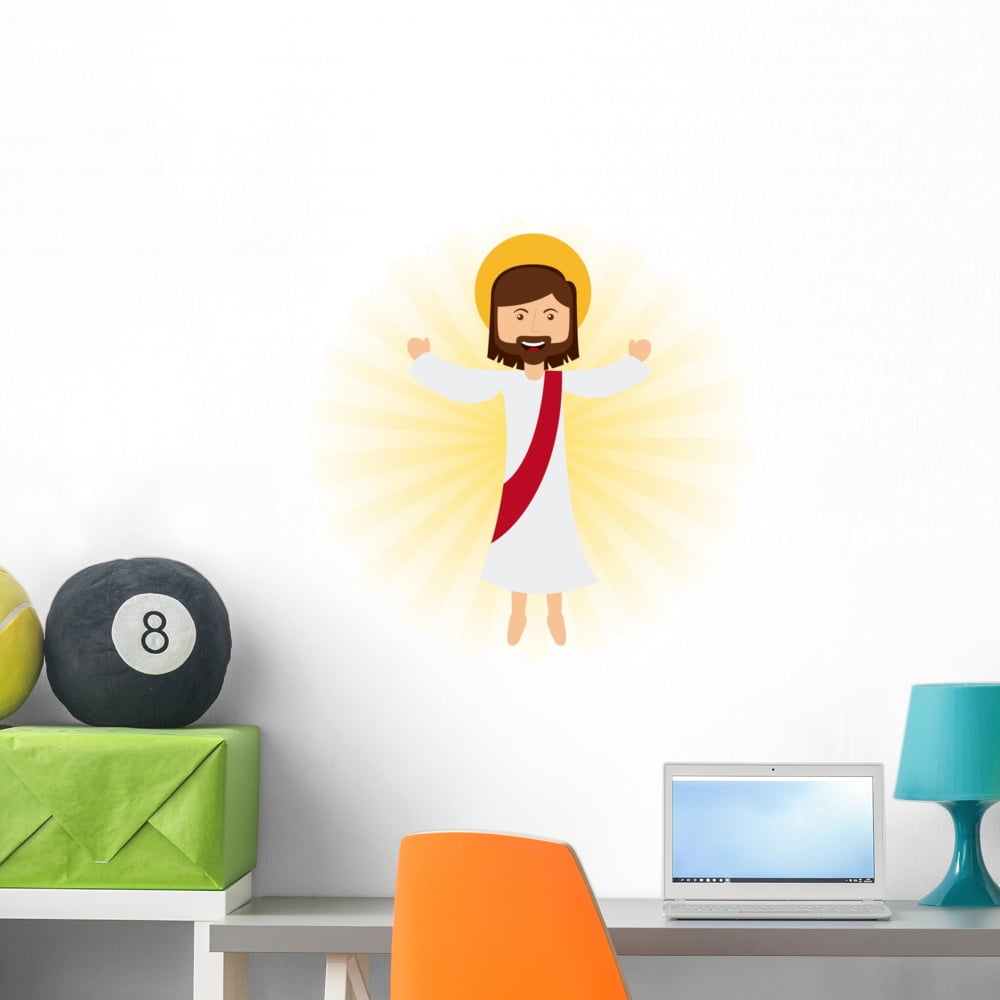 Jesus Christ Wall Mural by Wallmonkeys Peel and Stick Graphic (36 in H ...