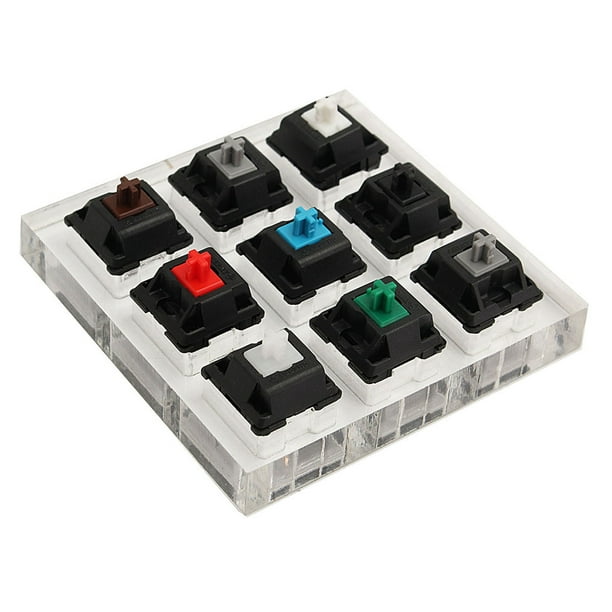 Mechanical Acrylic Keyboard Tester 9 Clear Plastic Plastic keycap ...