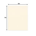 Textured Cream Acid Free 5x7 Backing Board - Uncut Photo Mat Board - 10 ...