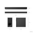 Sony HT-SD40 2.1ch Soundbar with Powerful Wireless subwoofer - Walmart.com